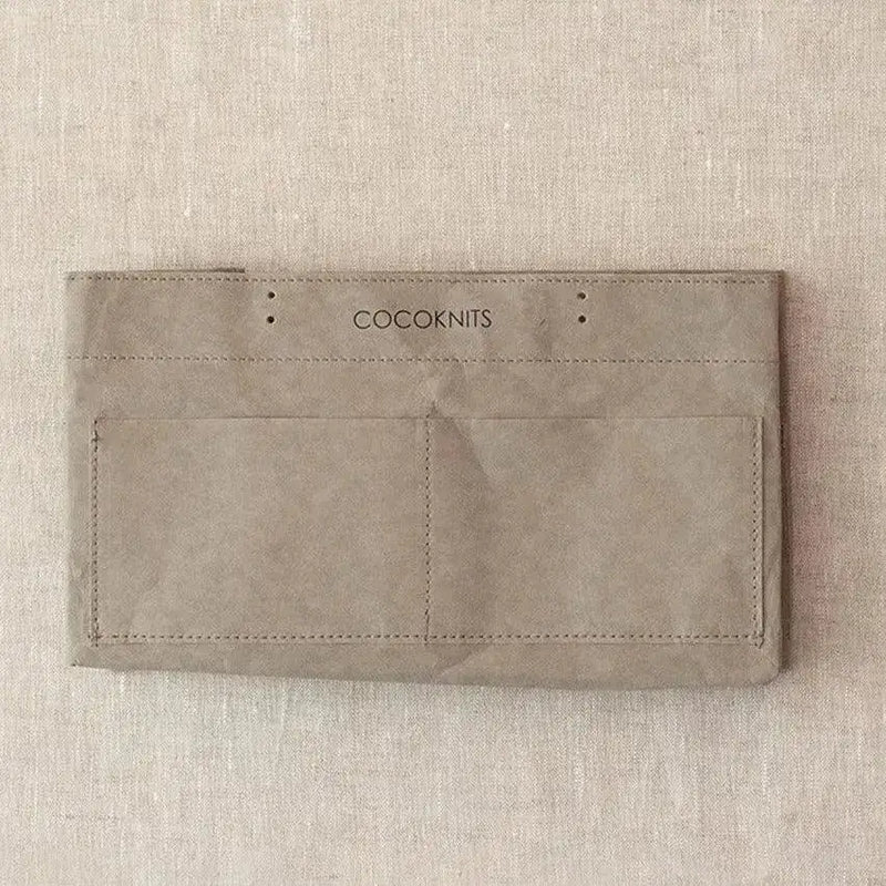 Cocoknits Project Caddy with Leather Handles - Apricot Yarn & Supply